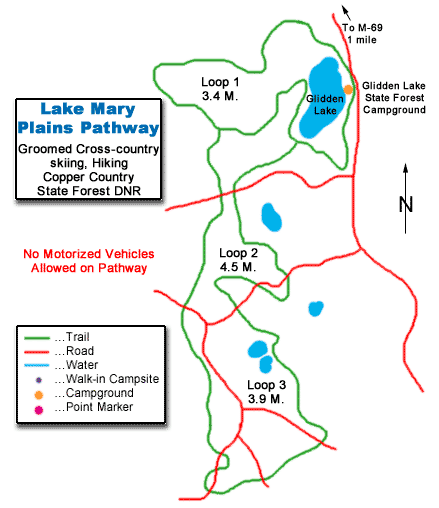 Lake Mary Plains Pathway (Glidden Lake Footpaths) - Outdoor Michigan